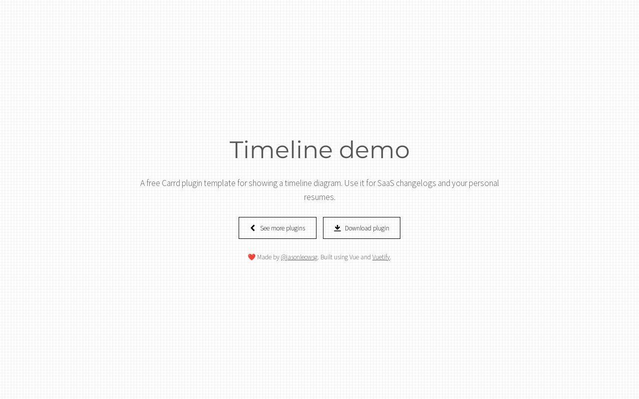 timeline demo